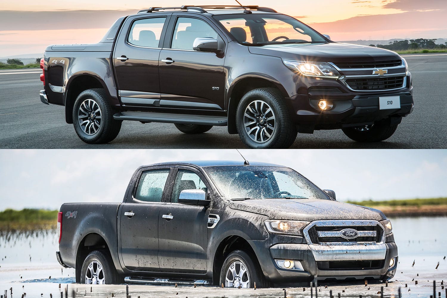 Chevrolet-S10-vs-Ford-Ranger - Conduciendo.com